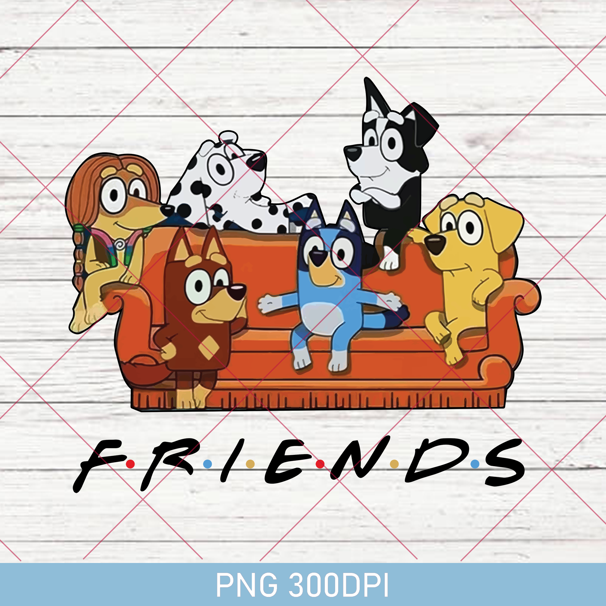 Bluey Friends PNG, Bluey Birthday Party PNG, Bluey Character | Inspire ...