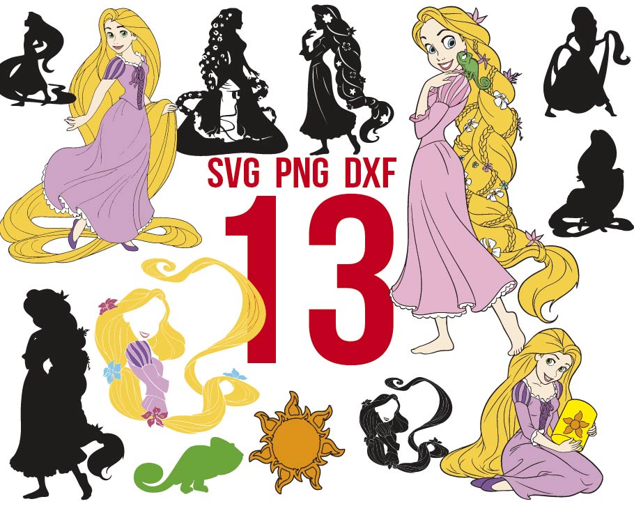 Tangled SVG Bundle, Tangled PNG SVG, Princess SVG, Birthday - Inspire ...