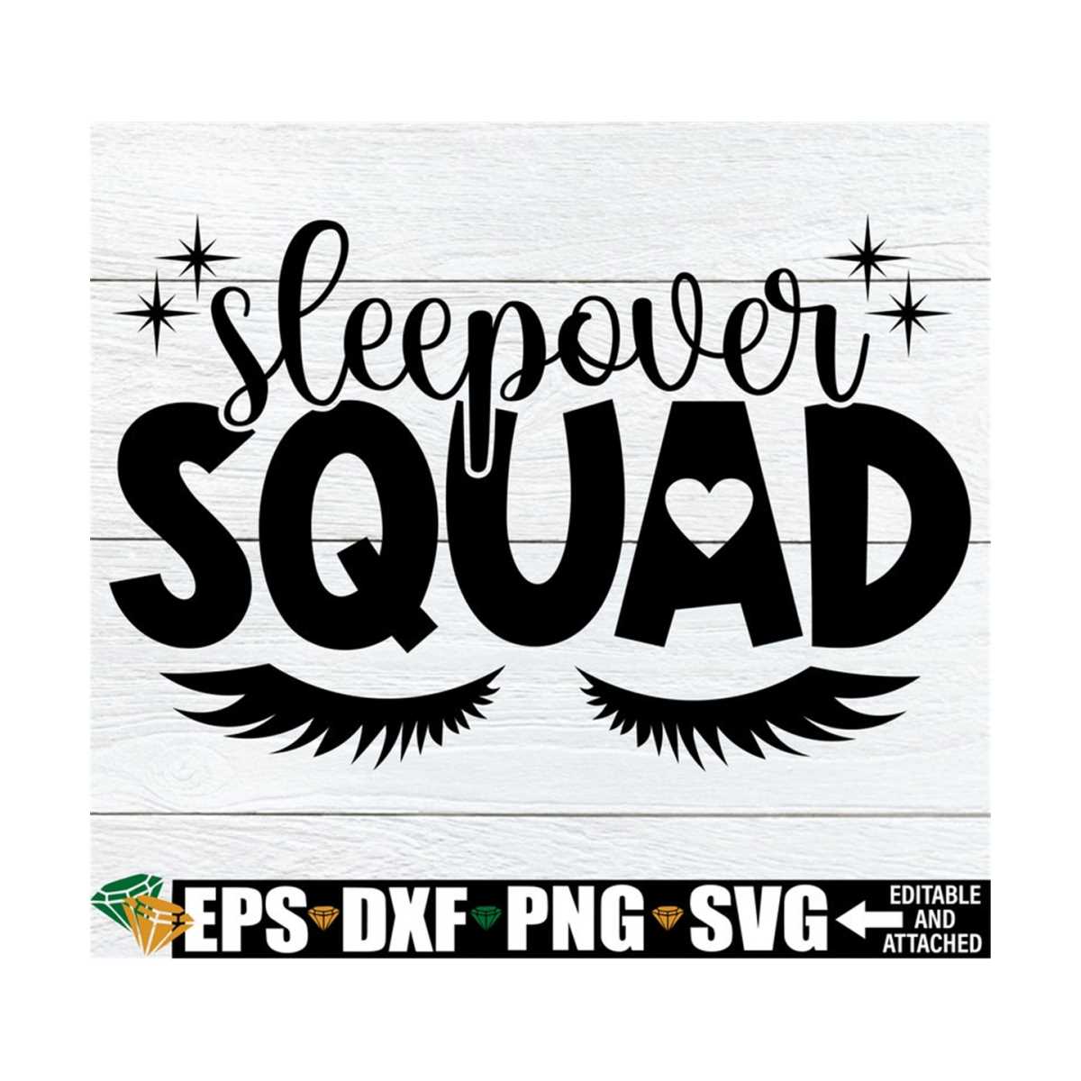Sleepover Squad, Sleepover svg, Slumber Party svg, Friends S | Inspire ...