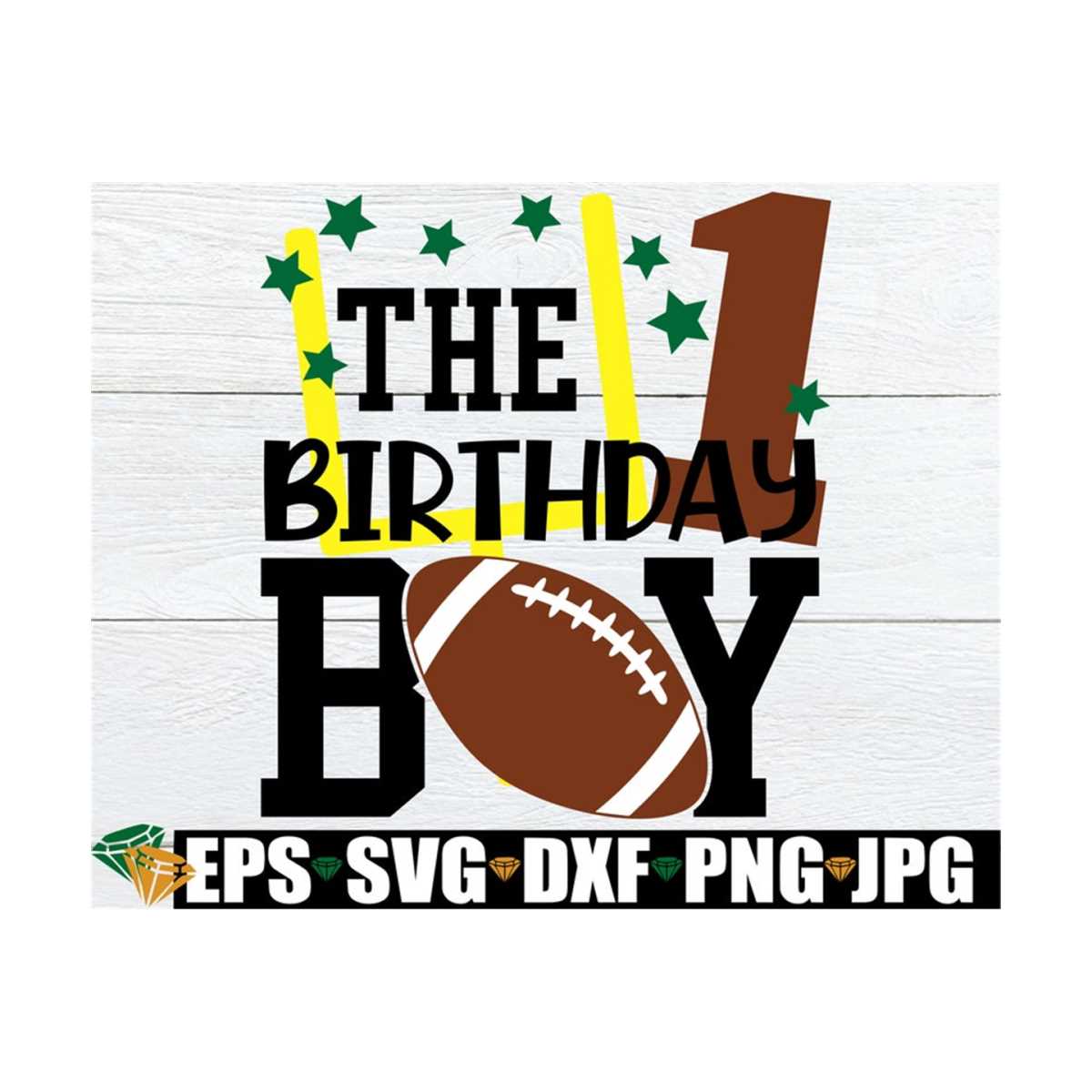 Football Birthday Boy svg, 1st Football Theme Birthday, Foot | Inspire ...