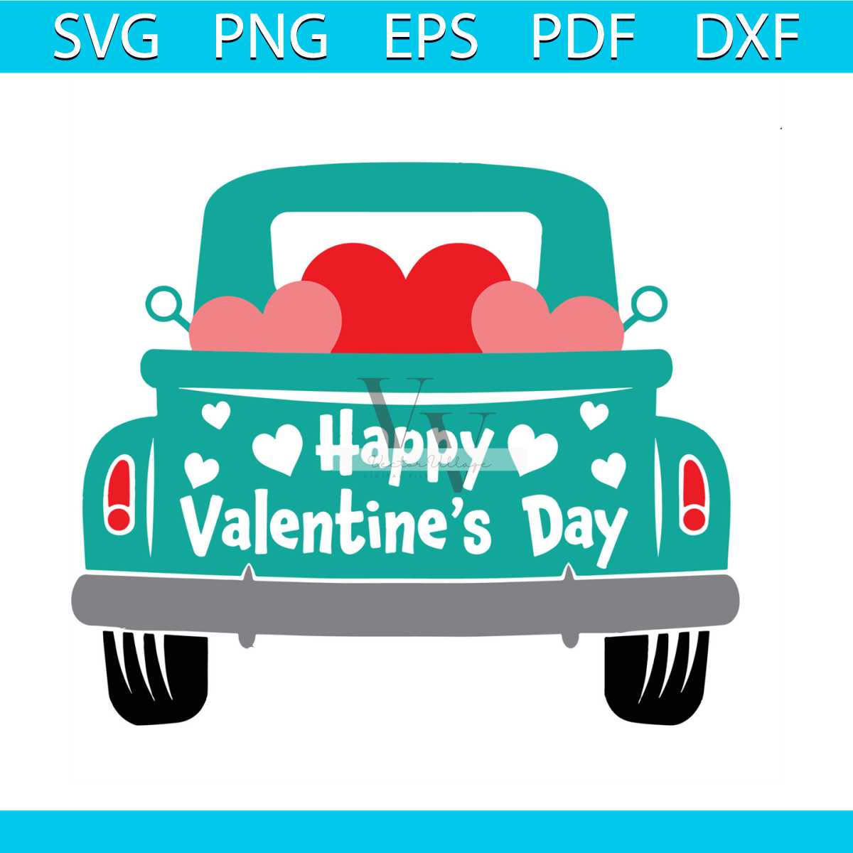 Happy Valentine Truck SVG, Valentine Svg, Truck Heart Svg, V | Inspire ...