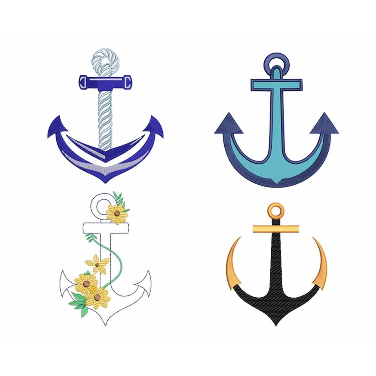 Anchor Embroidery Designs Bundle: Floral, Simple Fill Stitch | Inspire ...