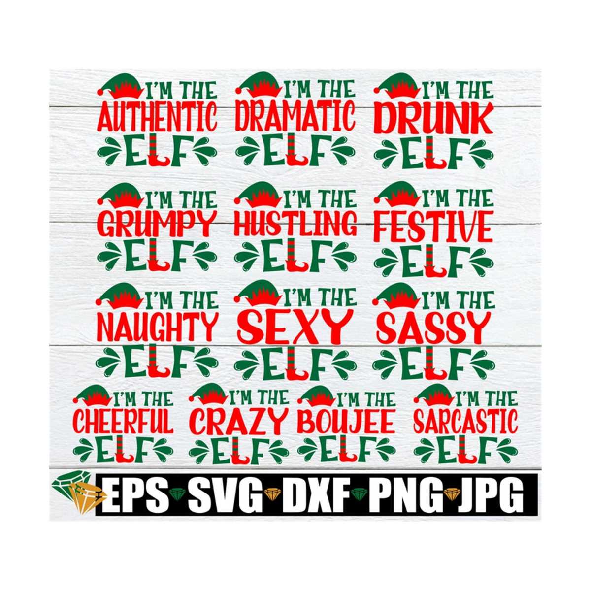 Elf Friends Group, Elf Family, Christmas svg, Matching Elf F | Inspire ...
