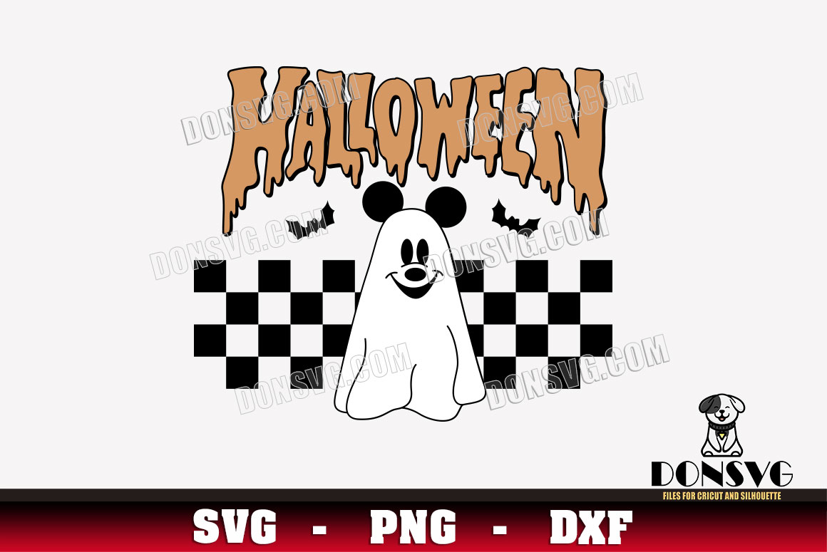 Halloween Mickey Mouse Ghost SVG PNG DXF for Cricut Silhouet | Inspire ...