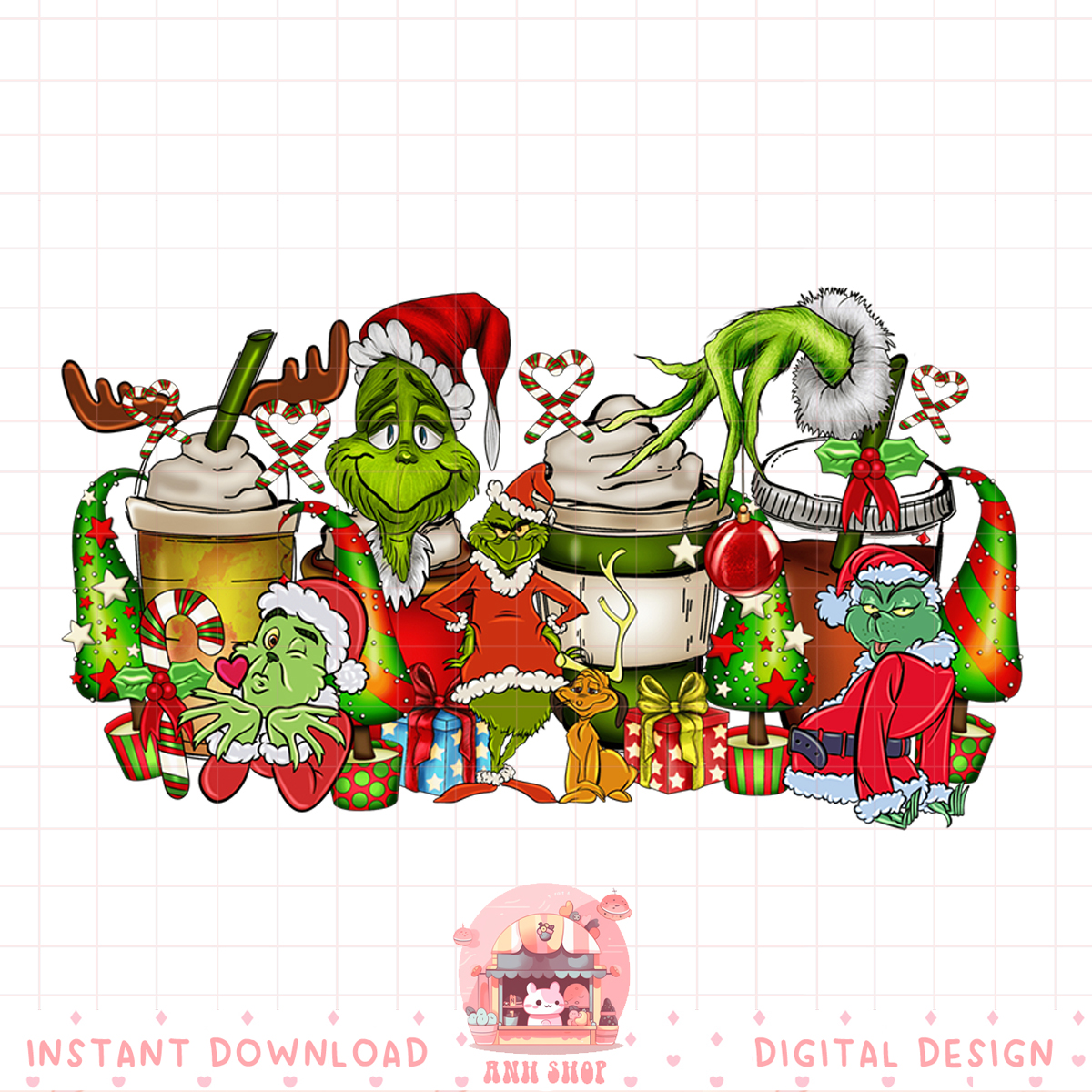 grinch Png, Christmas png, Grinch png, Trendy Christmas png, | Inspire ...