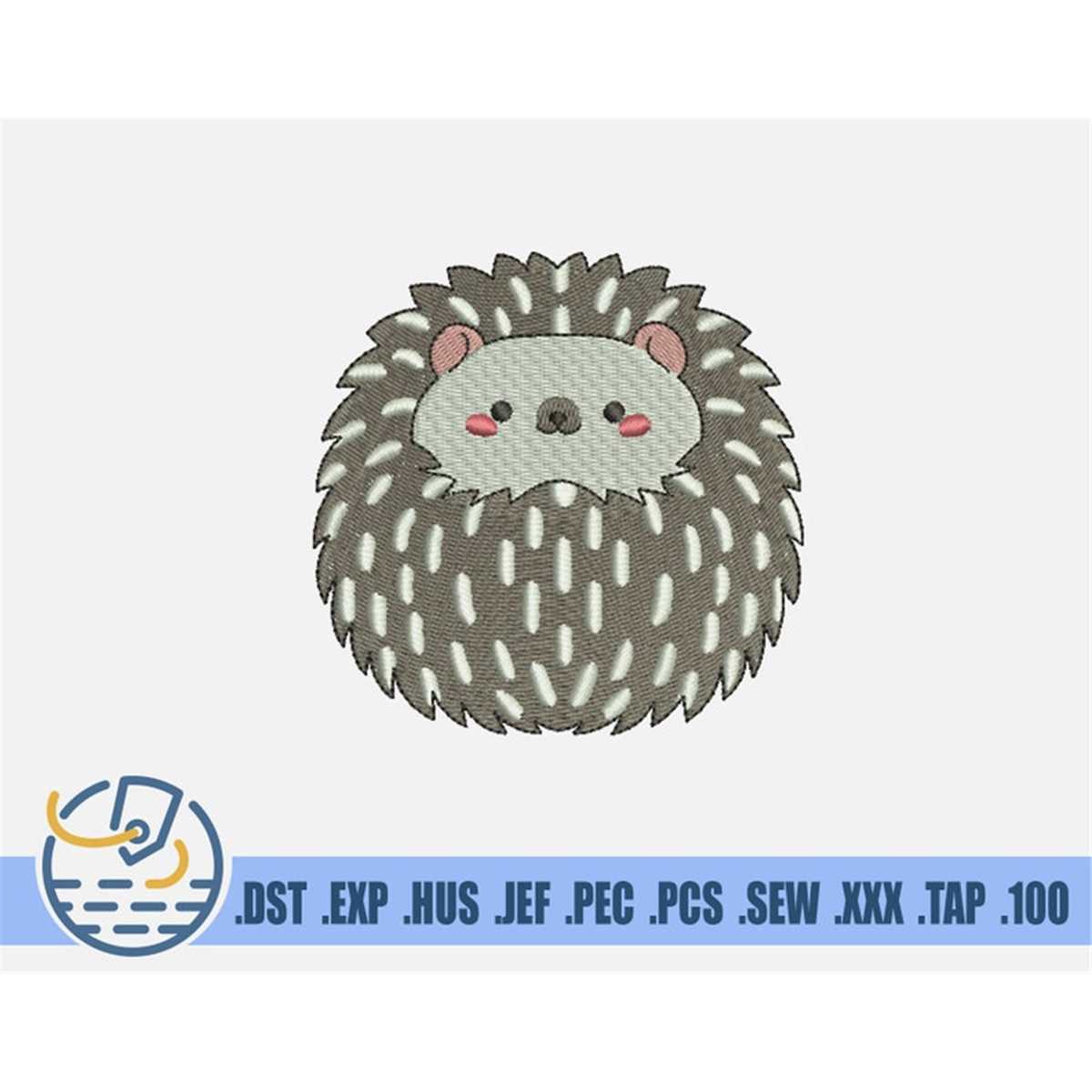 Cute Hedgehog Embroidery File - Instant Download - Small For | Inspire ...