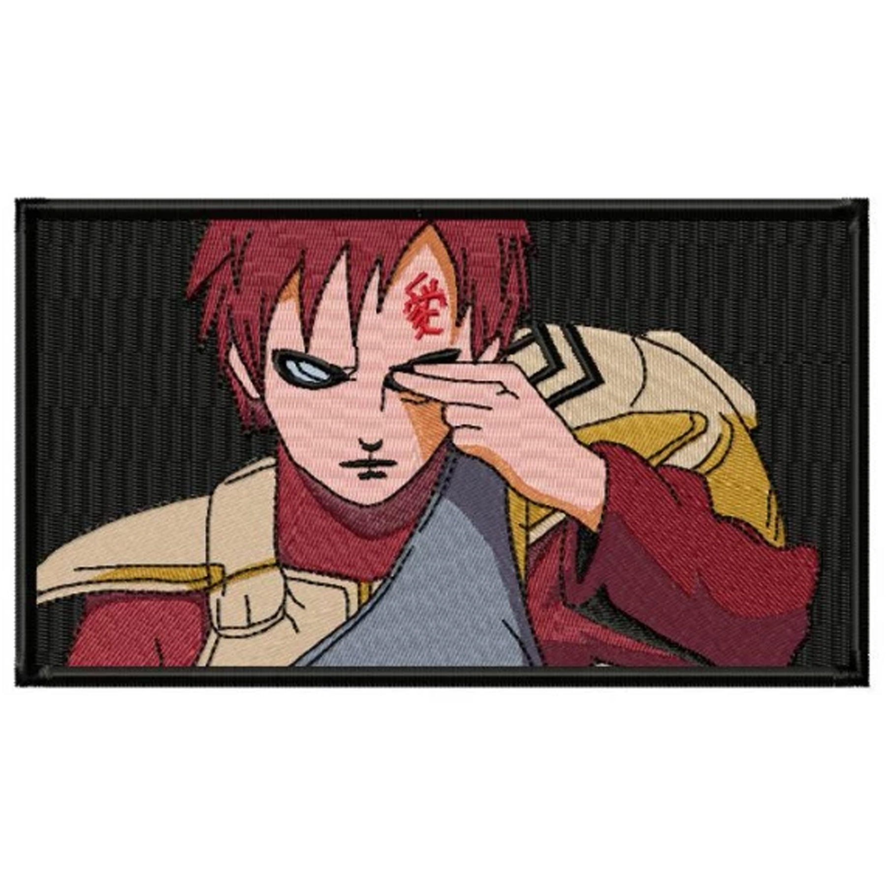 Gaara rectangle Embroidery design, Dragonball Embroidery des - Inspire ...