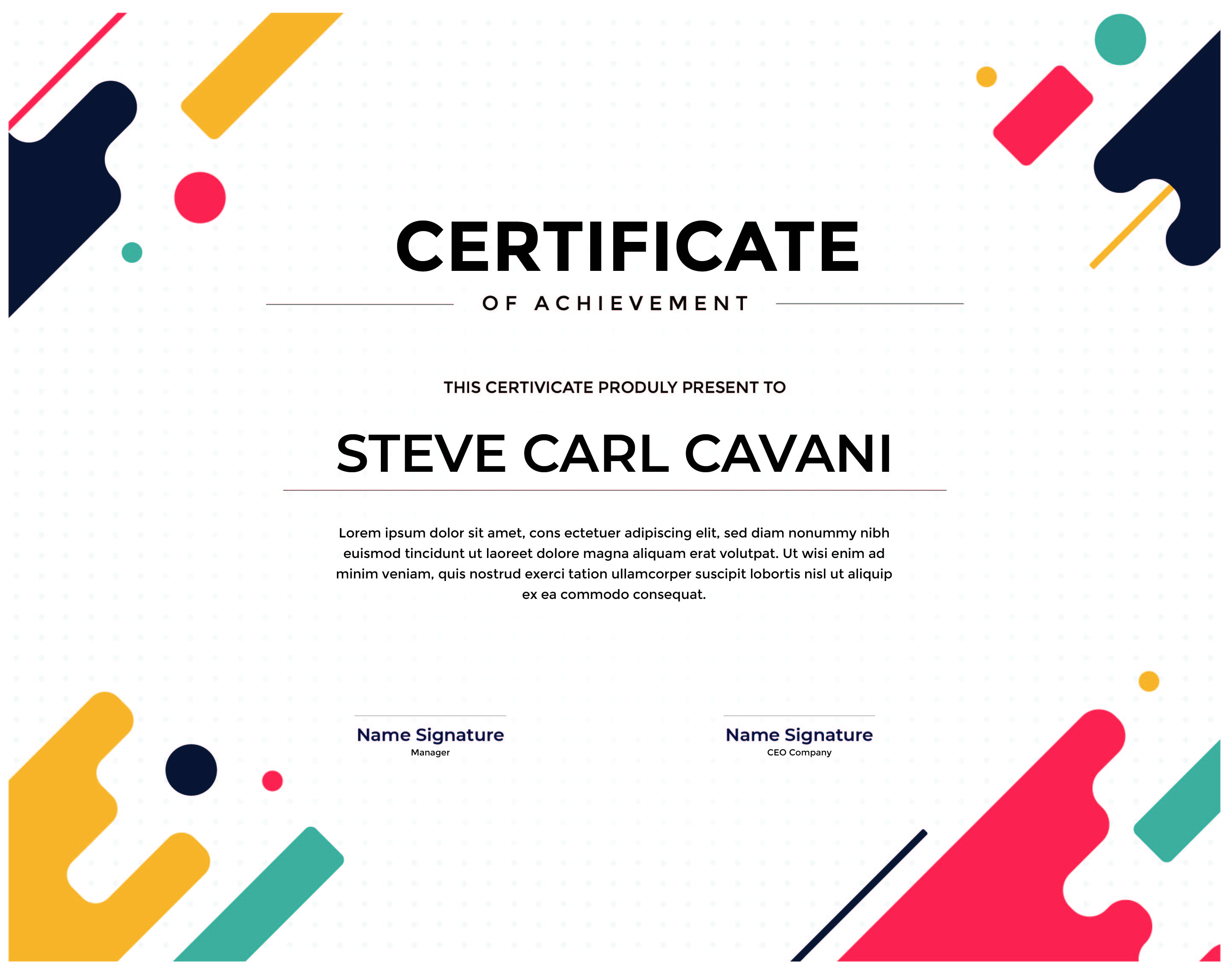 Certificate of Achievement Template, Editable Certificate of | Inspire ...