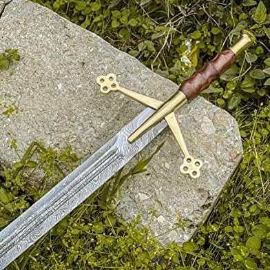 Custom Handmade Forged Damascus Steel Claymore Sword - Histo - Inspire ...