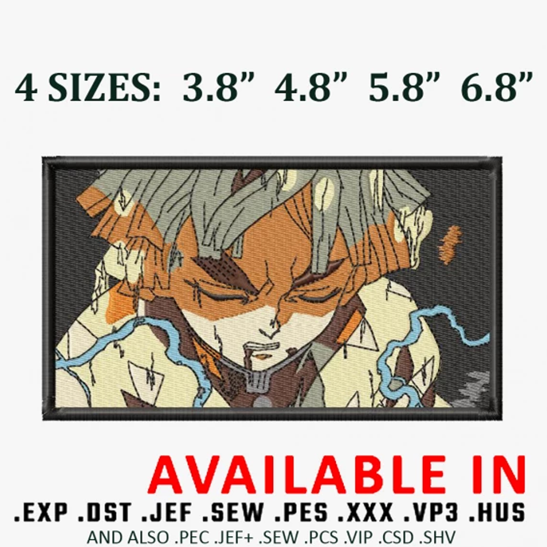 Zenitsu sleep embroidery design, Demon slayer embroidery, Ni | Inspire ...
