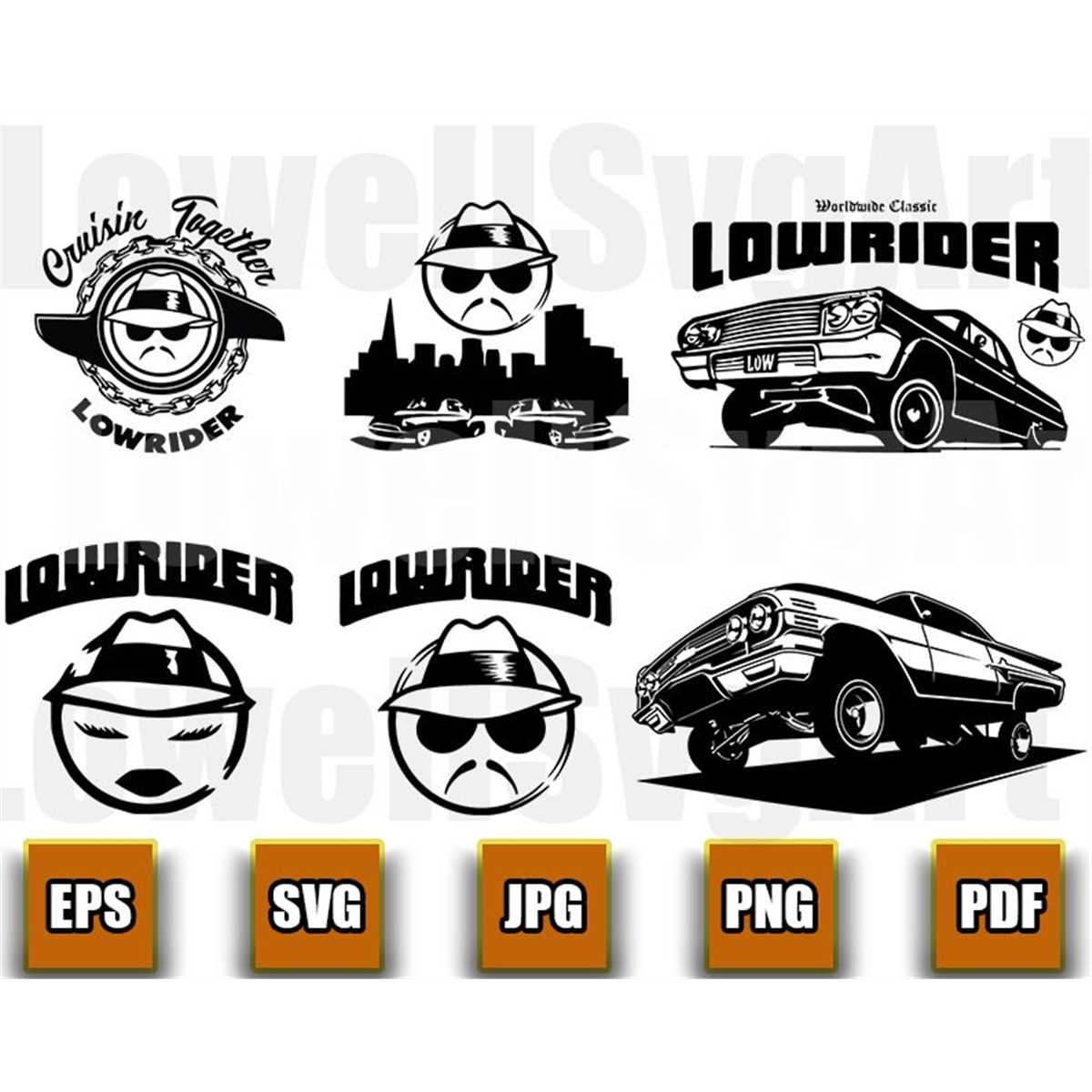 Lowrider Svg, Lowrider Vector, Lowrider Cutfile, Lowrider C | Inspire ...