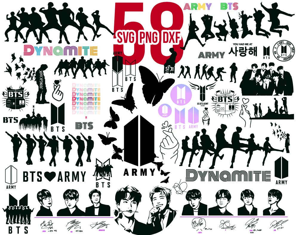 bts members svg - Inspire Uplift