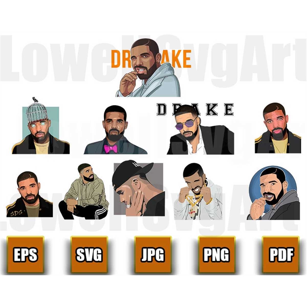 Drake Svg, Drake Vector, Drake Font, Drake Cutfile, Drake C | Inspire ...