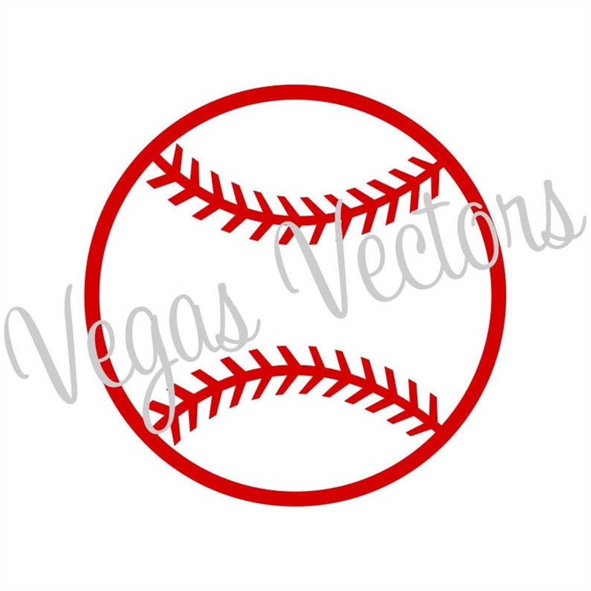 Baseball Outline SVG, Baseball Outline Clipart PNG, Digital | Inspire ...