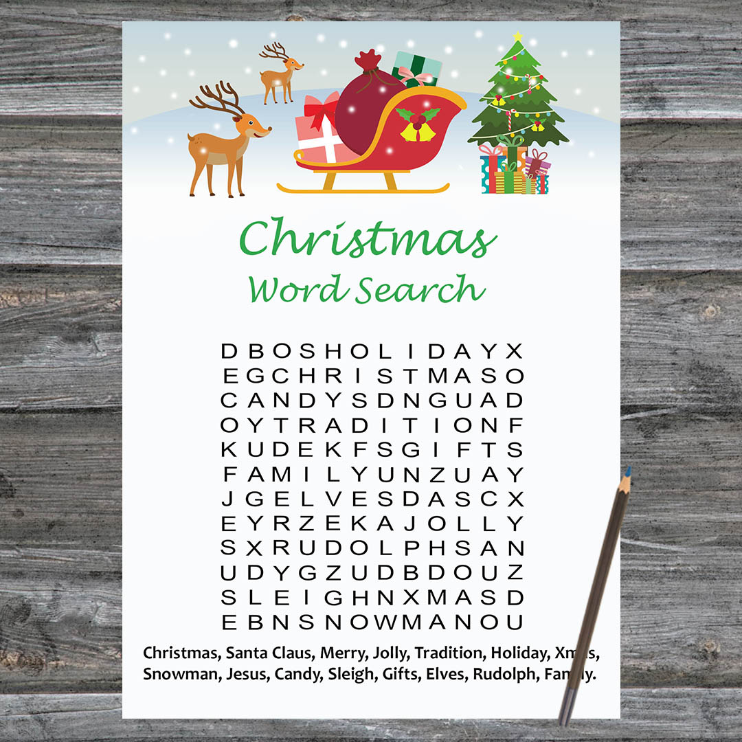 Christmas party games,Christmas Word Search Game Printable,S - Inspire ...