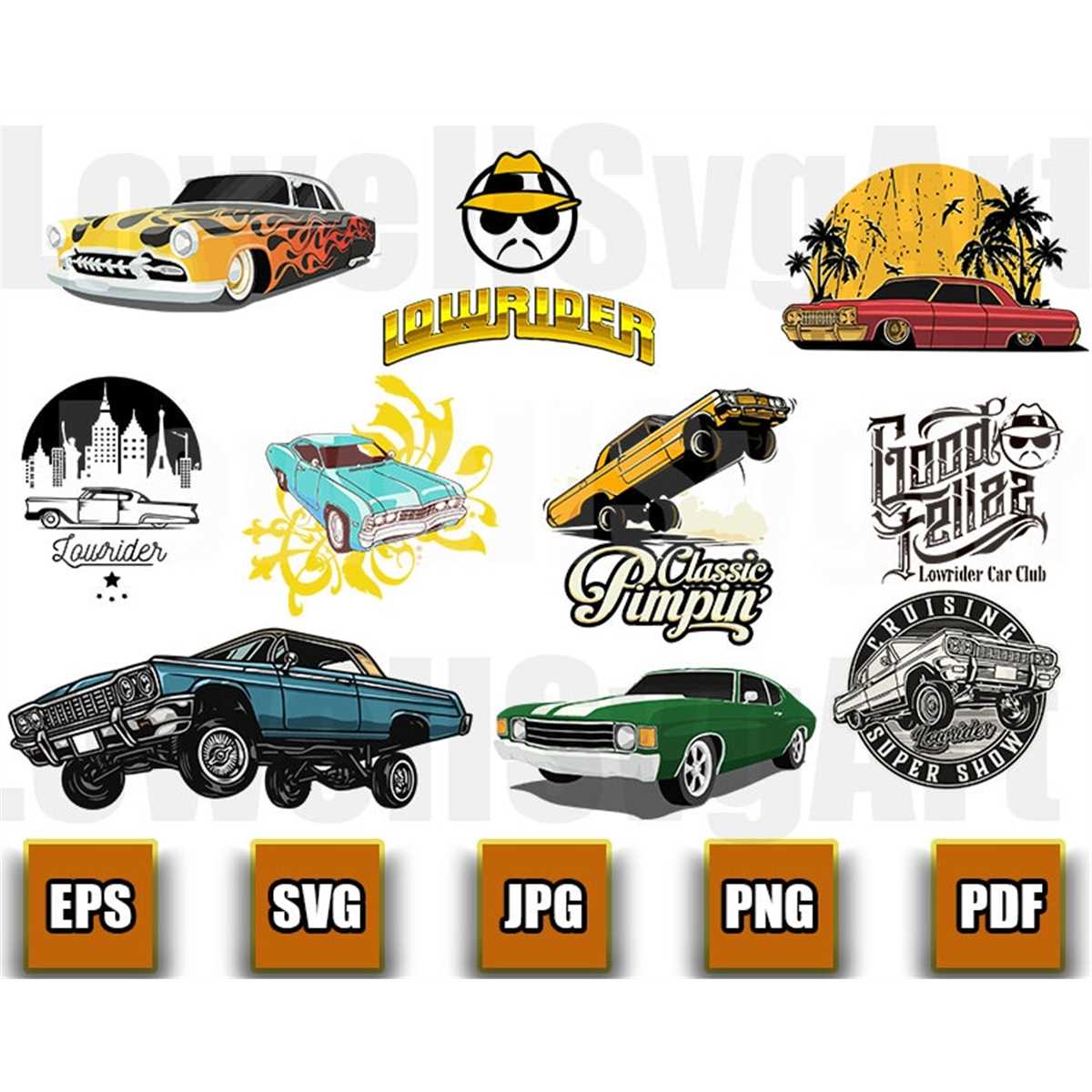 Lowrider Svg, Lowrider Vector, Lowrider Cutfile, Lowrider C | Inspire ...