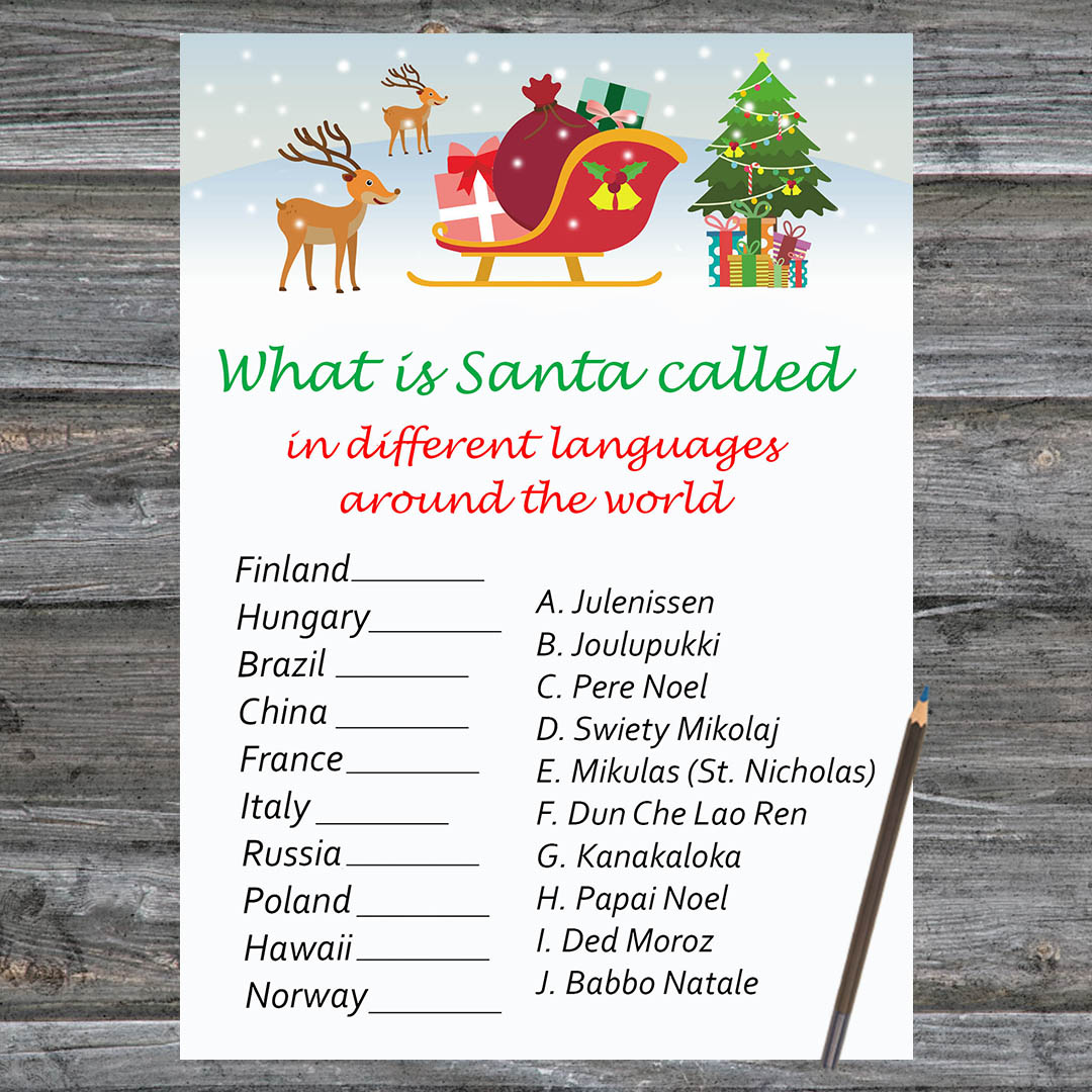 Christmas party games,Christmas Around the World Game Printa - Inspire ...