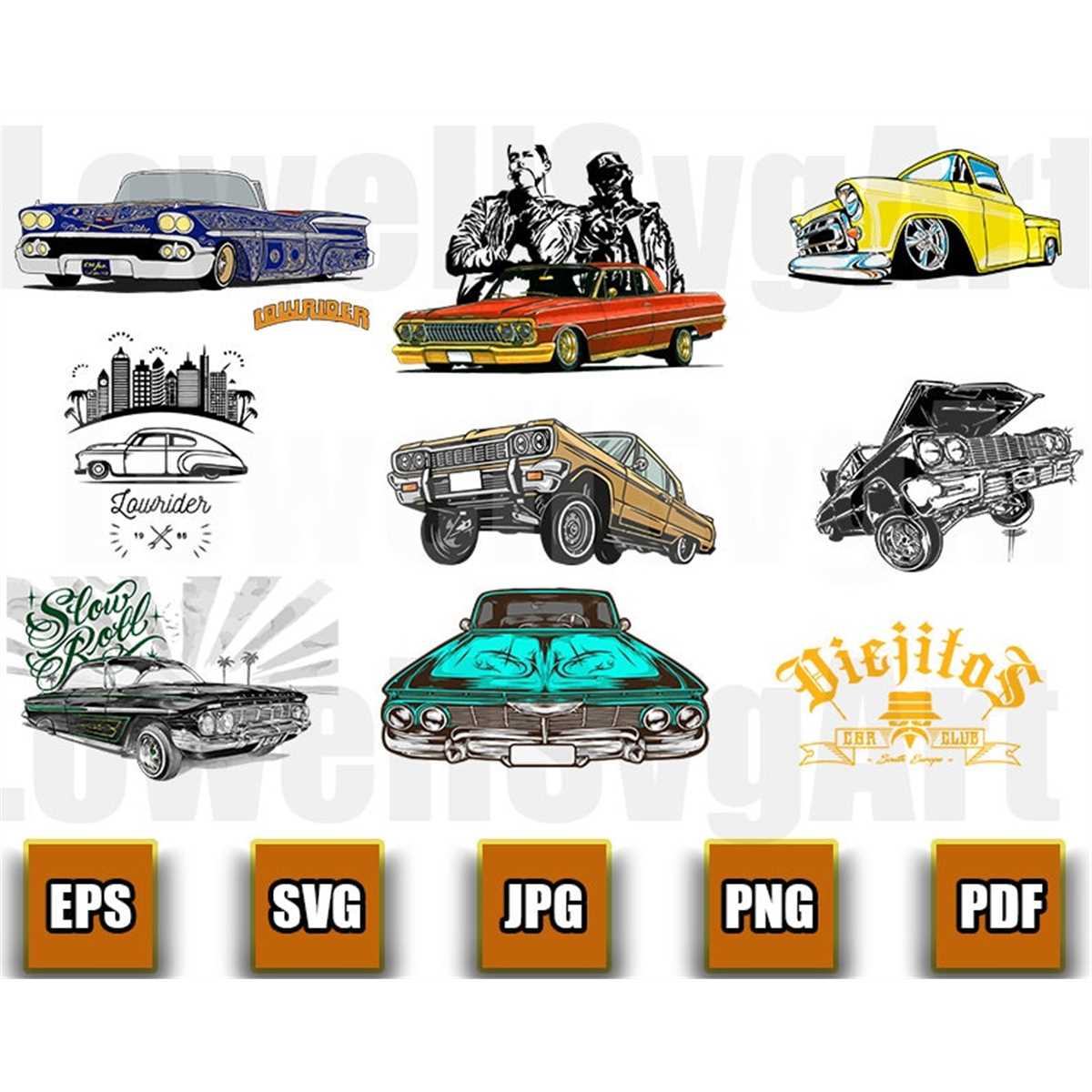 Lowrider Svg, Lowrider Vector, Lowrider Cutfile, Lowrider C - Inspire ...