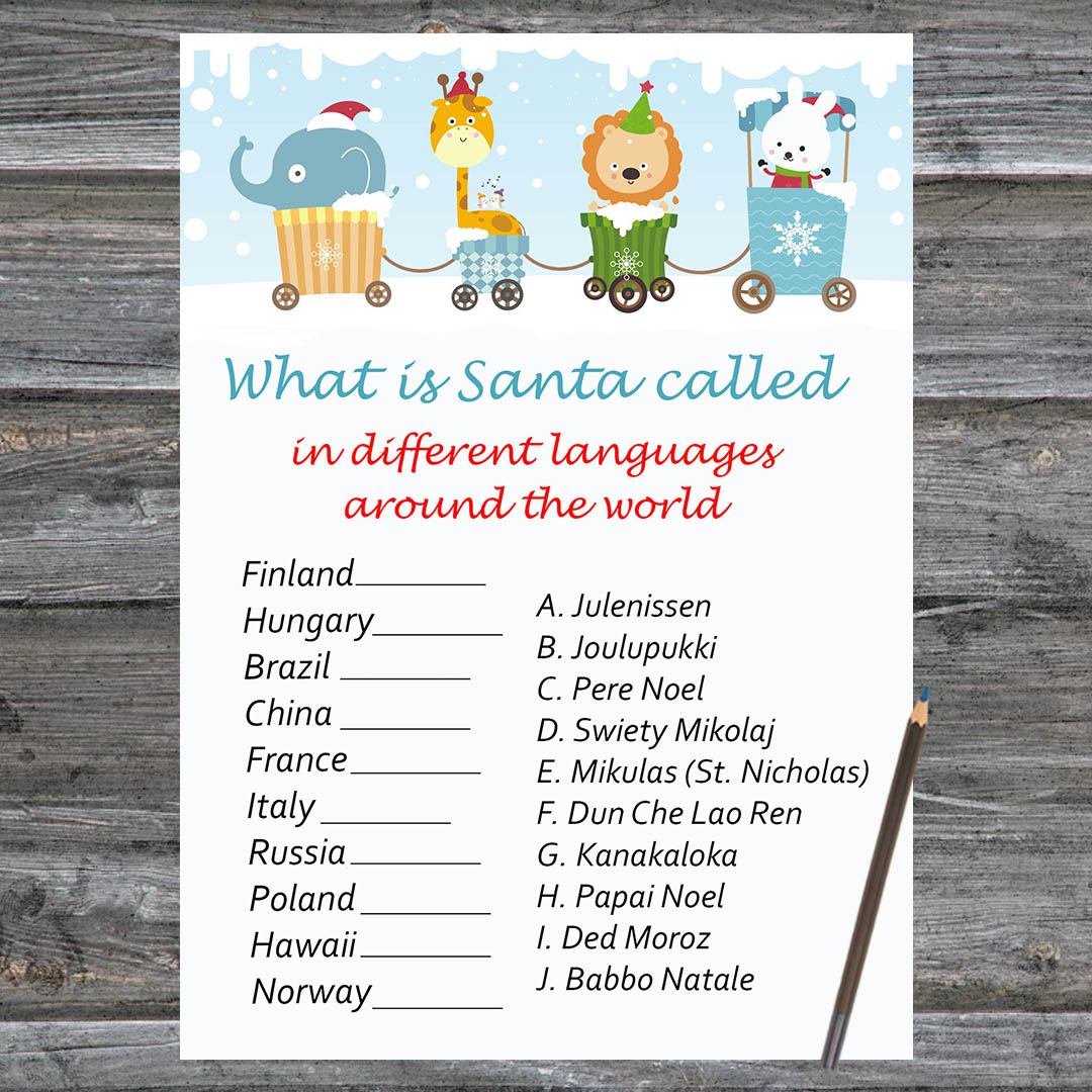 Christmas party games,Christmas Around the World Game Printa | Inspire ...