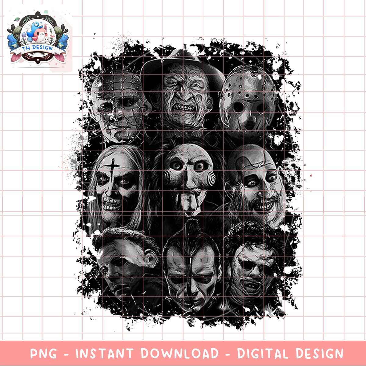 Horror Characters PNG, Horror Friends Png, Horror Halloween, - Inspire ...