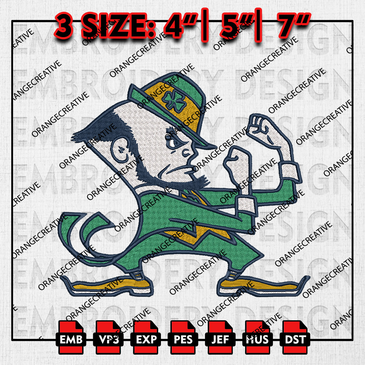 Notre Dame Logo Embroidery files, NCAA Embroidery Designs, N | Inspire ...