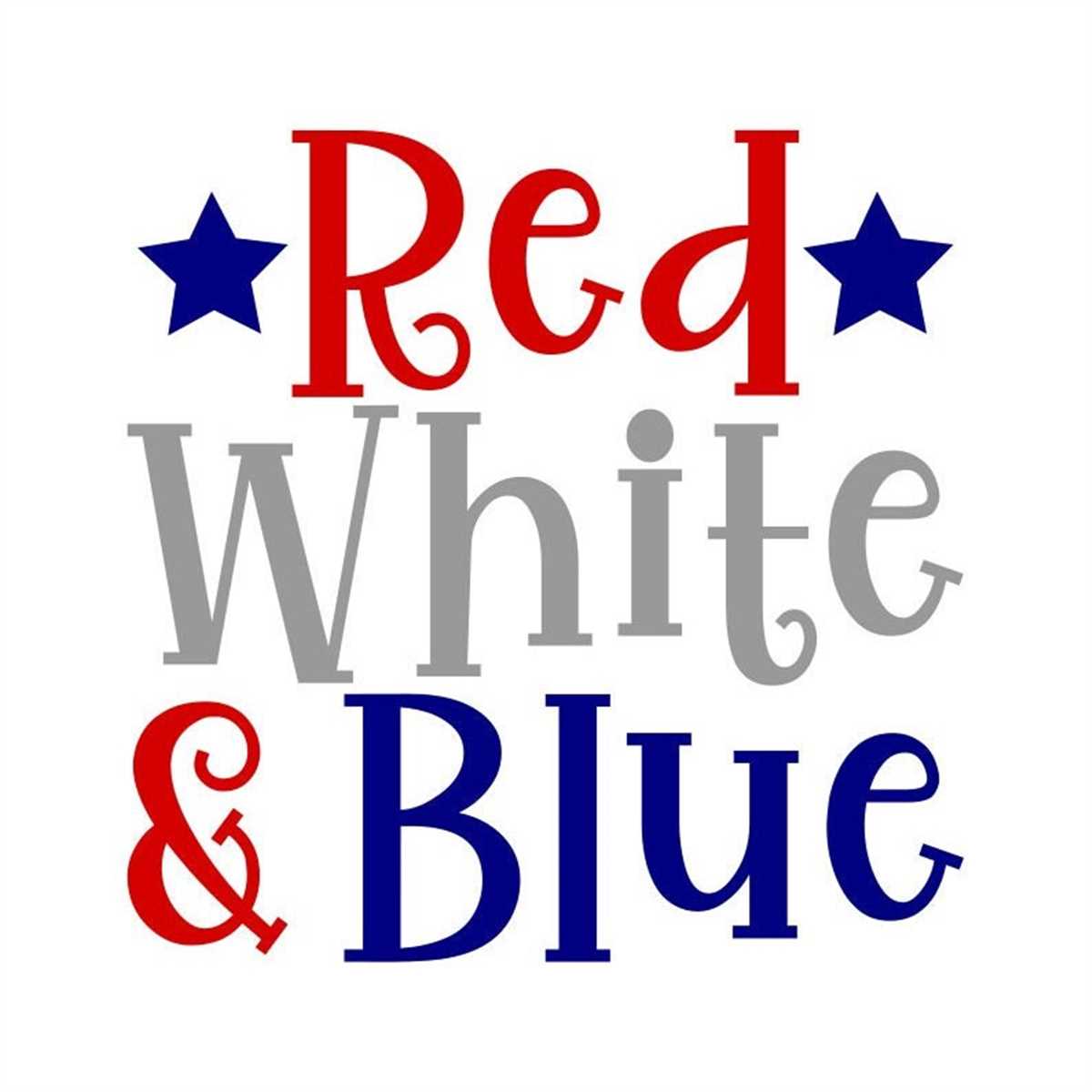 Red, White & Blue SVG, 4th of July SVG, Patriotic, USA, Digi - Inspire ...