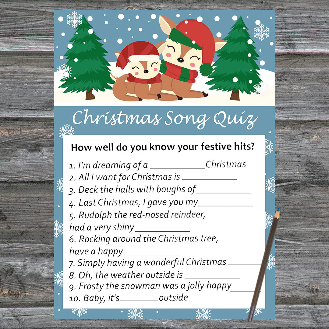 Christmas party games,Christmas Song Trivia Game Printable,C - Inspire ...