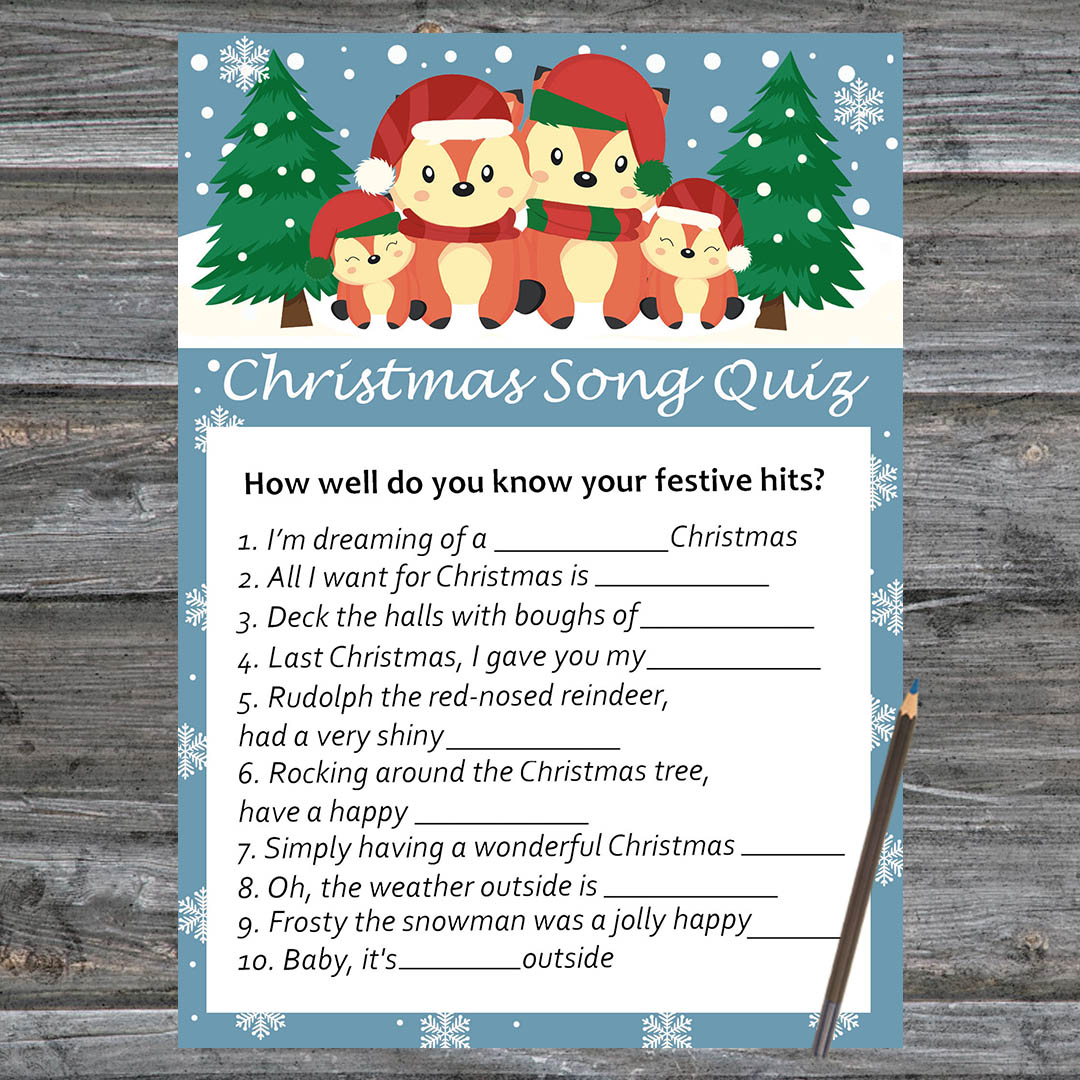 Christmas party games,Christmas Song Trivia Game Printable,C - Inspire ...