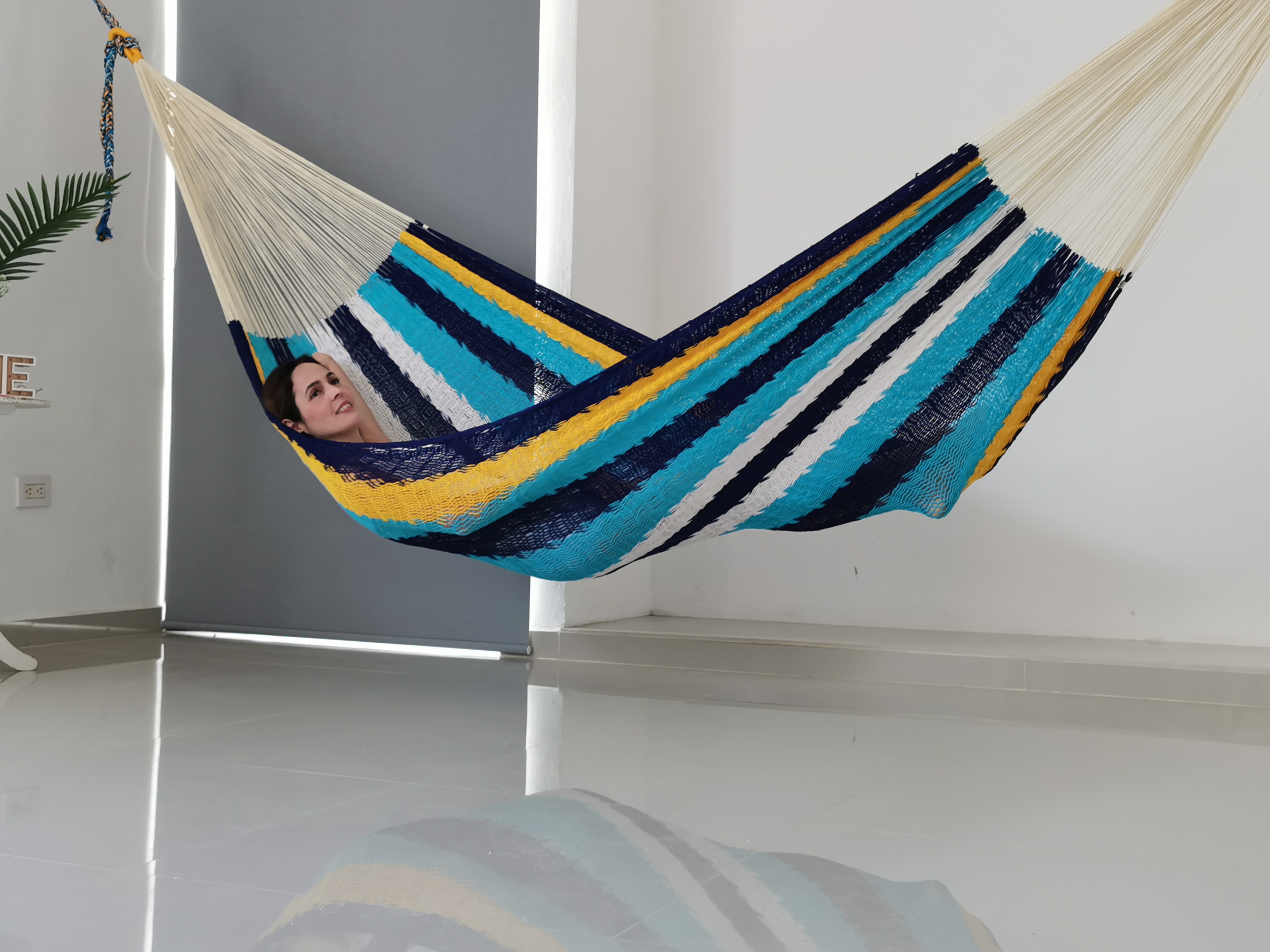 Cancun Hammock Made With Thick Cotton Thread - Traditional M - Inspire ...