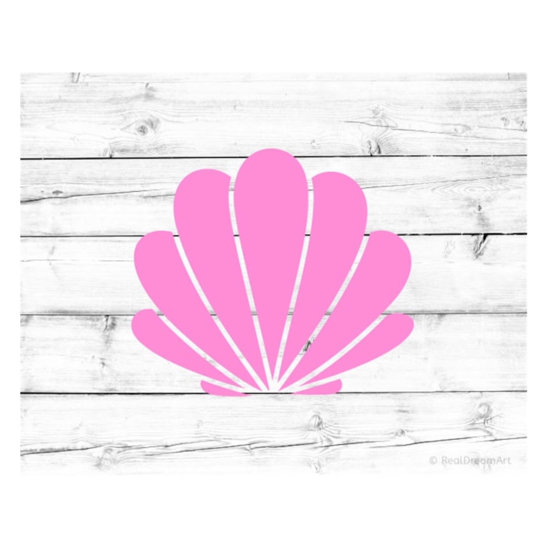Seashell Svg Seashell Silhouette Svg Mermaid Shell Svg Sea S - Inspire ...