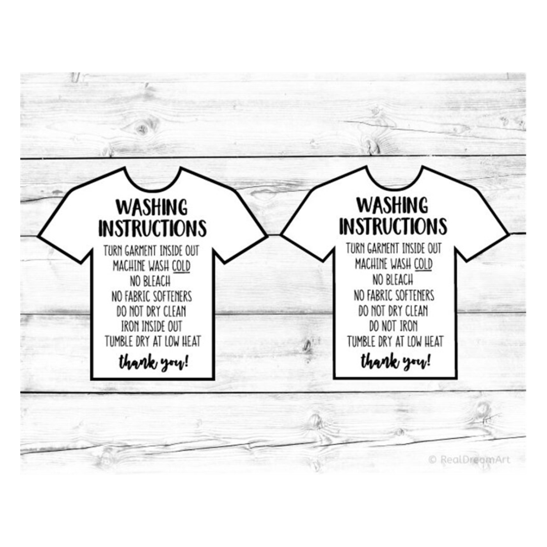 Washing Instructions Svg Bundle Care Instructions Card Svg S - Inspire ...