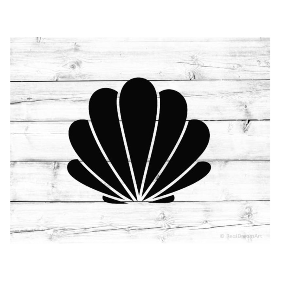 Seashell Svg Seashell Silhouette Svg Mermaid Shell Svg Sea S - Inspire ...