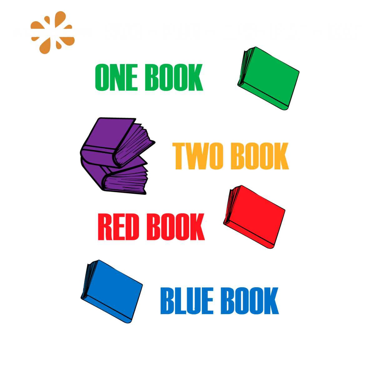 Dr Seuss One Book Two Book Red Book Blue Book Svg, Dr Seuss | Inspire ...