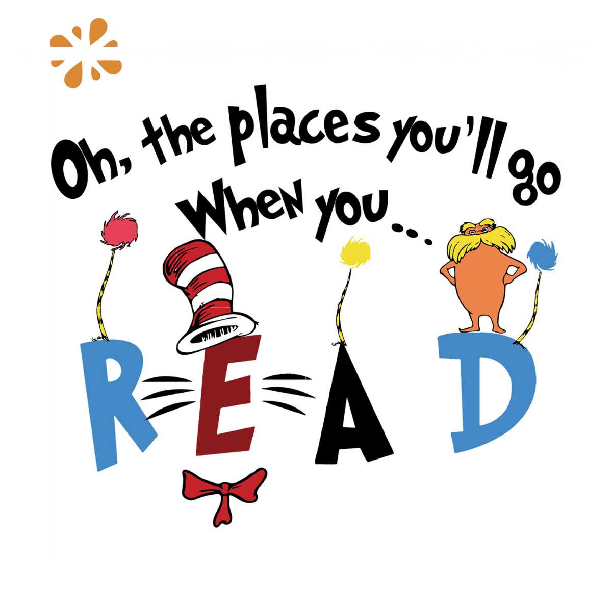 Oh Places Youll Go When You Read Svg, Dr Seuss Svg, Dr Seuss | Inspire ...