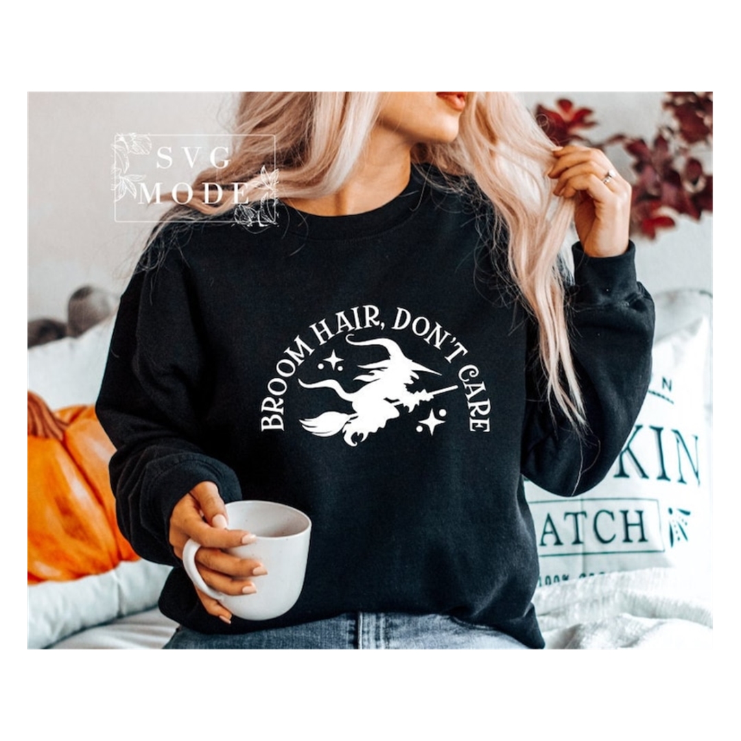 Broom Hair Don't Care Svg, Funny Witch Svg, Halloween Svg, S - Inspire ...