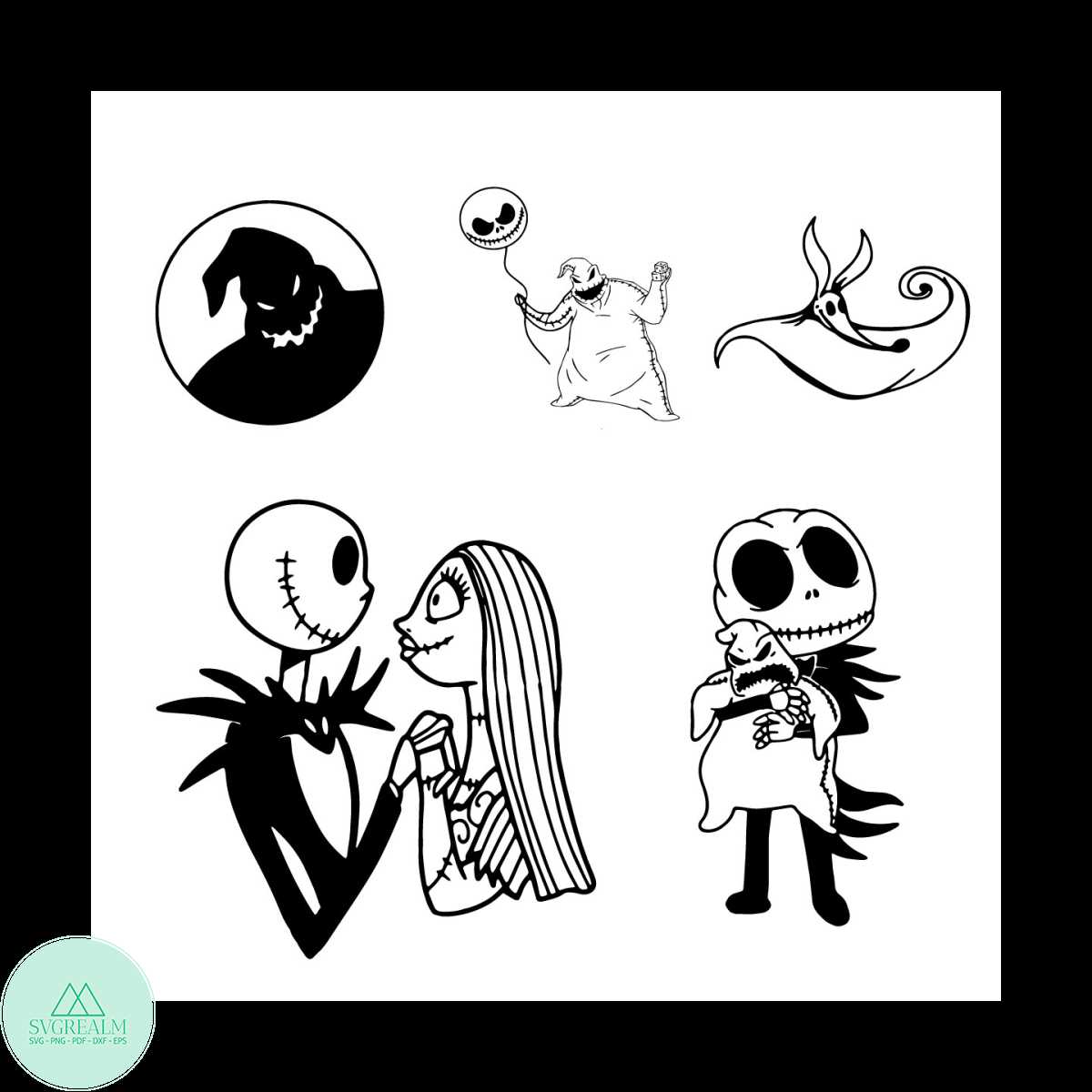 Jack Skellington Svg Bundle Jack Skellington Designs – NQETJ