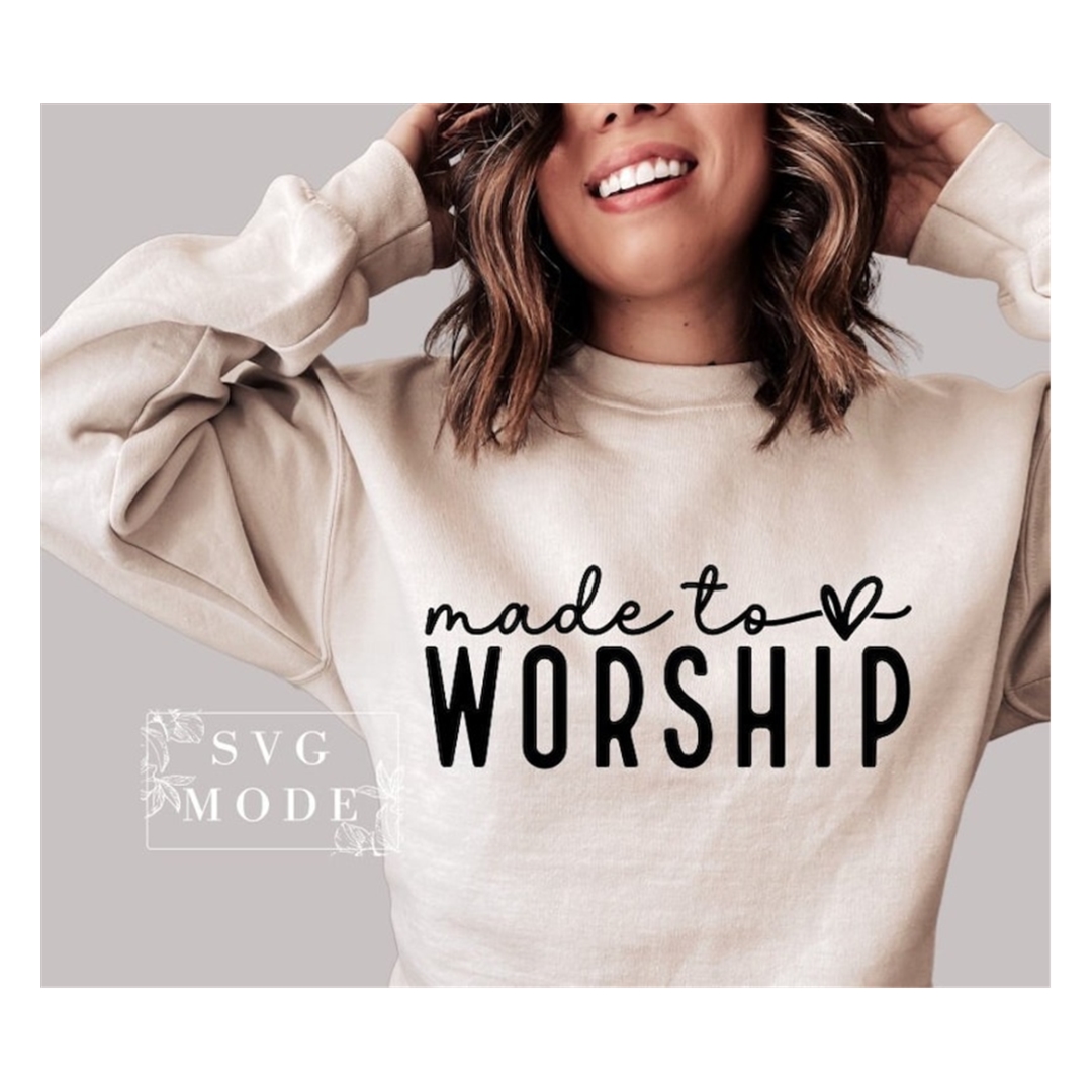 Made to Worship Svg, Created With a Purpose Svg, Christian S | Inspire ...
