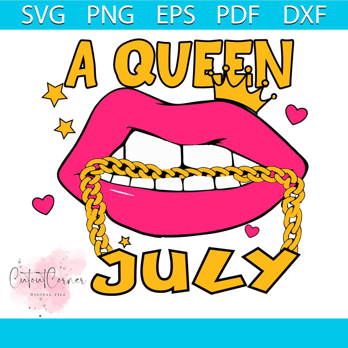 A Queen July Svg, Birthday Svg, July Queen Svg, Birthday Gir | Inspire ...