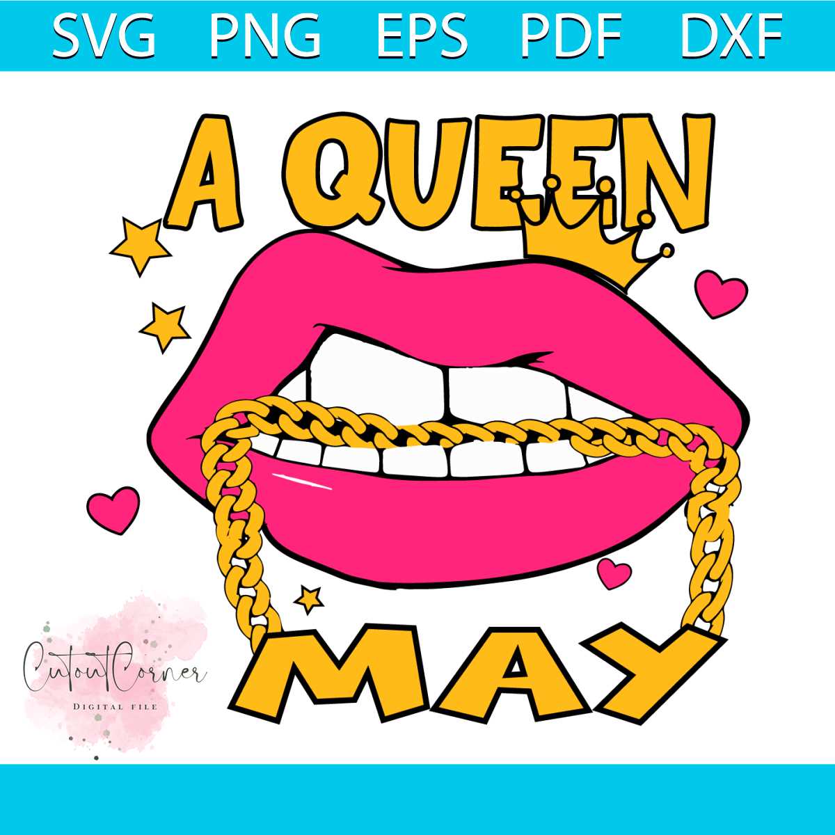 A Queen May Svg, Birthday Svg, May Queen Svg, Birthday Girl - Inspire ...