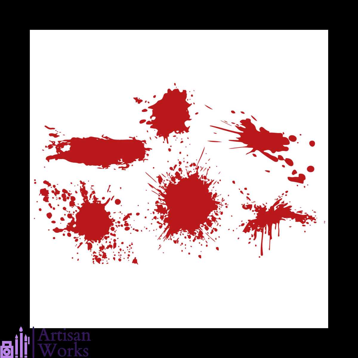 Blood Splash Svg Design, Halloween Svg, Blood Svg, Red Blood | Inspire ...