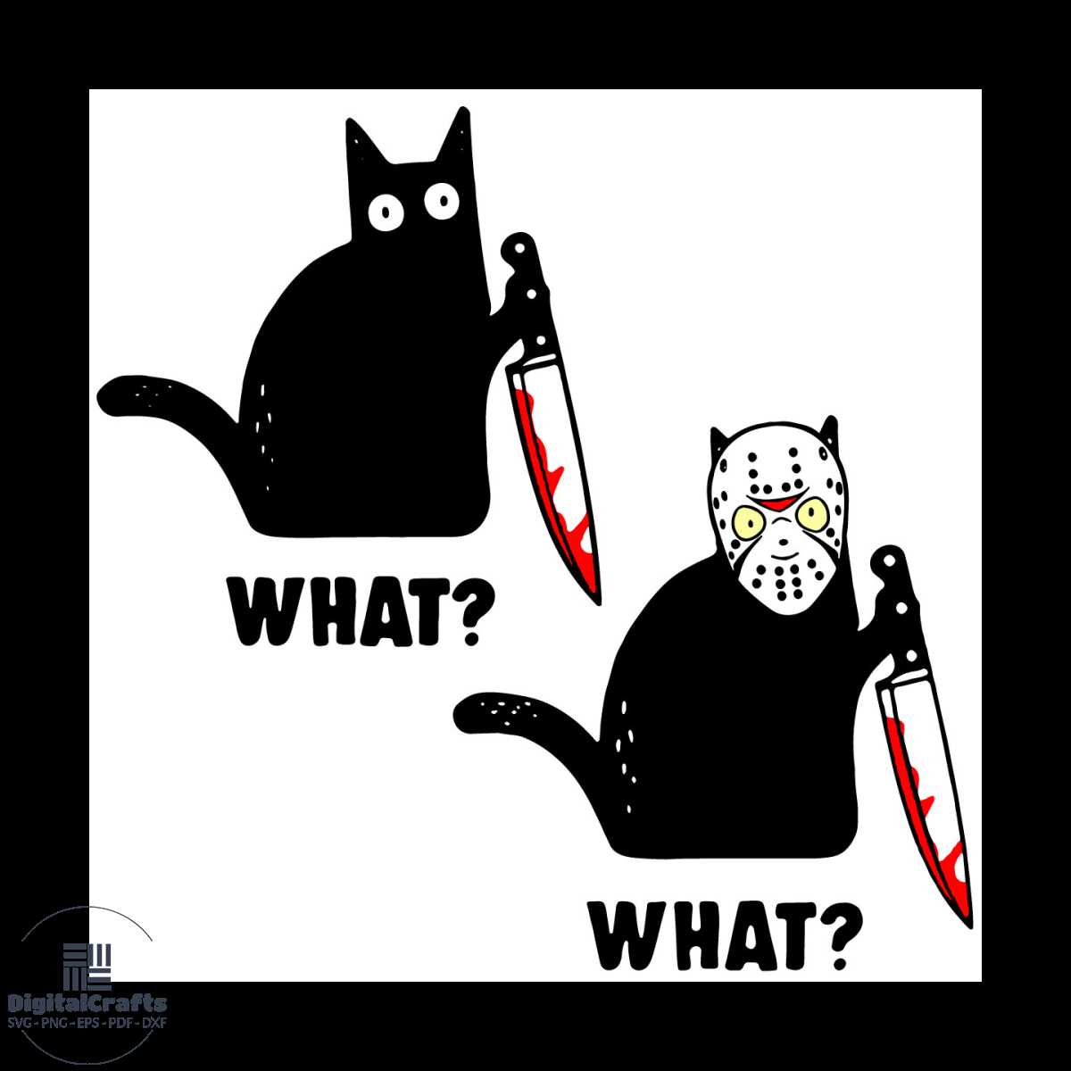Cat What And Jason Voorhees Cat Svg, Halloween Svg | Inspire Uplift