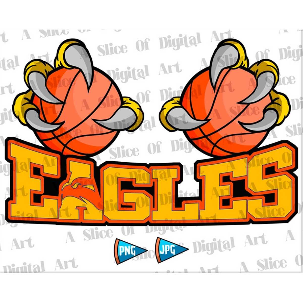 Eagles Claw Basketball Athletic Teams PNG JPEG not Svg Go Ea - Inspire ...