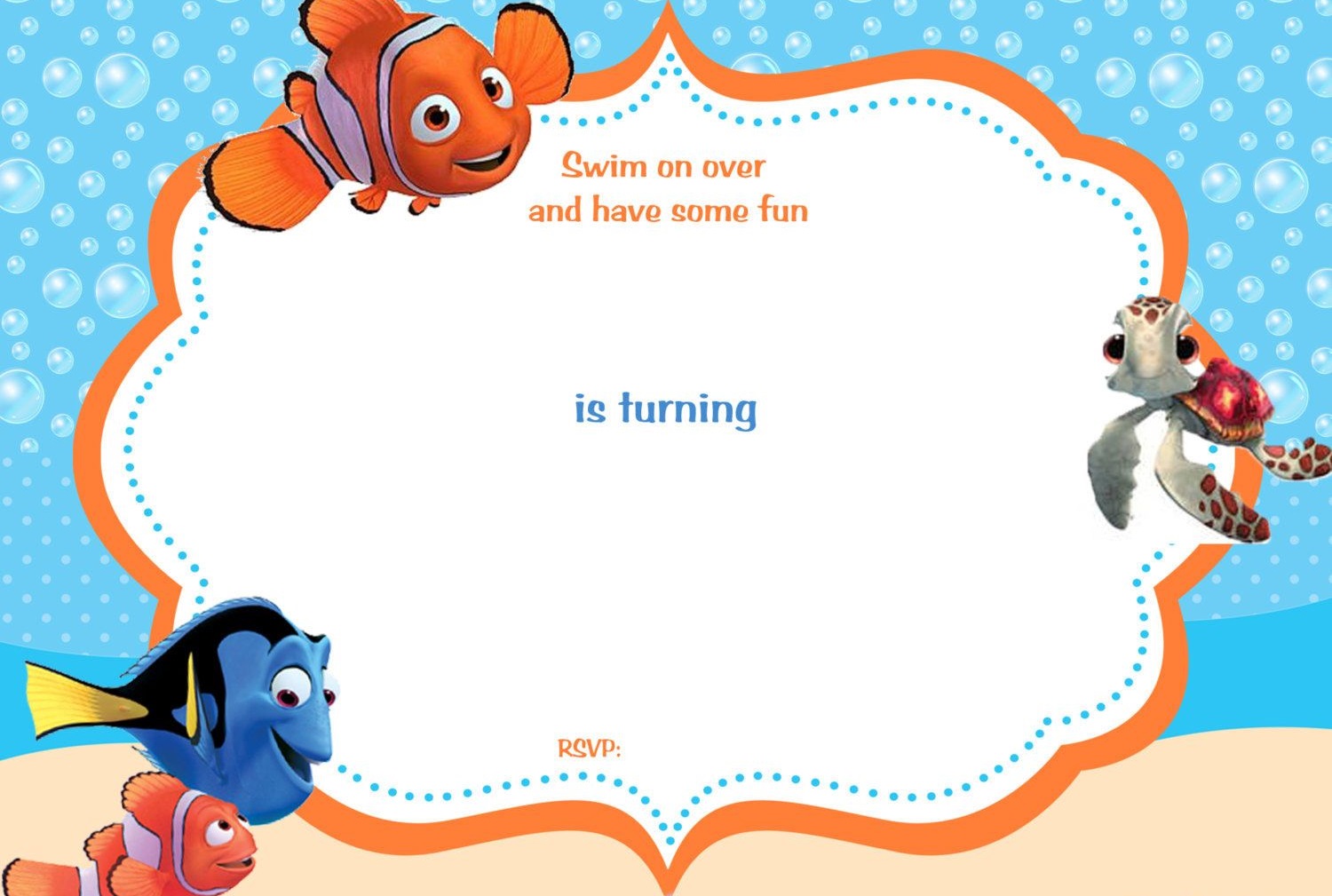 Finding Nemo Clip Art, Finding Nemo PNG, Finding Nemo Party, | Inspire ...