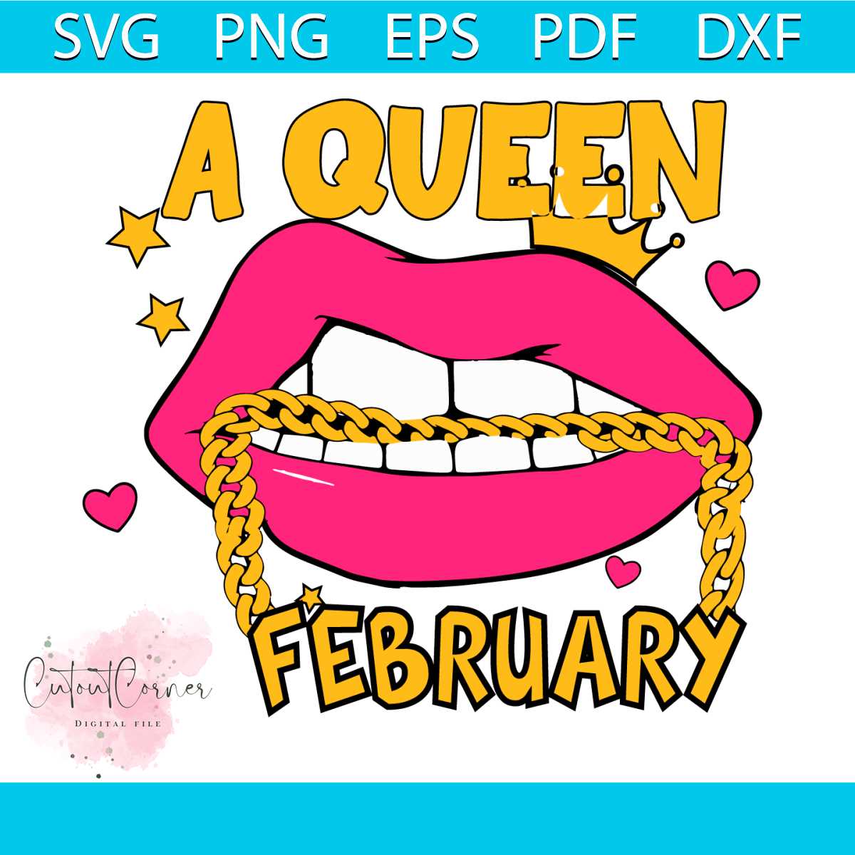 A Queen February Svg, Birthday Svg, February Queen Svg, Birt | Inspire ...