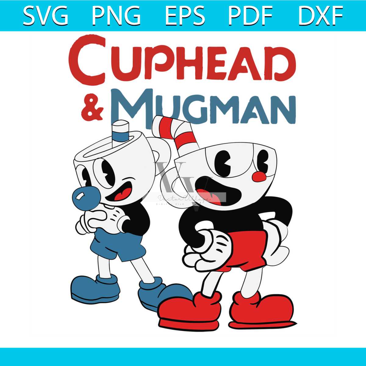 Cuphead And Mugman Svg, Trending Svg, Cuphead Svg, Mugman Sv | Inspire ...