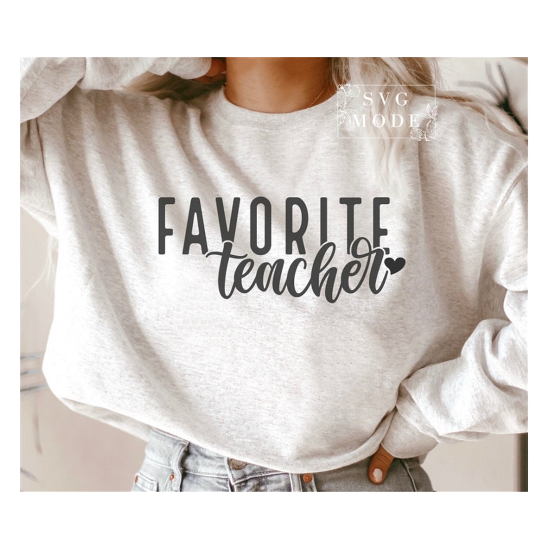 Favorite Teacher SVG PNG PDF, Teacher Life Svg, Teacher Shir - Inspire ...