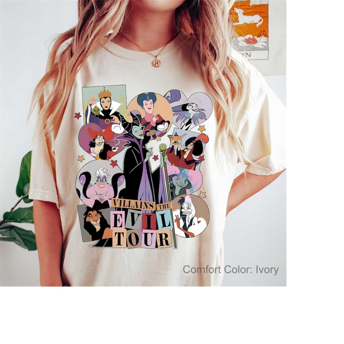 Vintage Disney Villains Evil Comfort Colors Shirt, Disney Vi | Inspire ...
