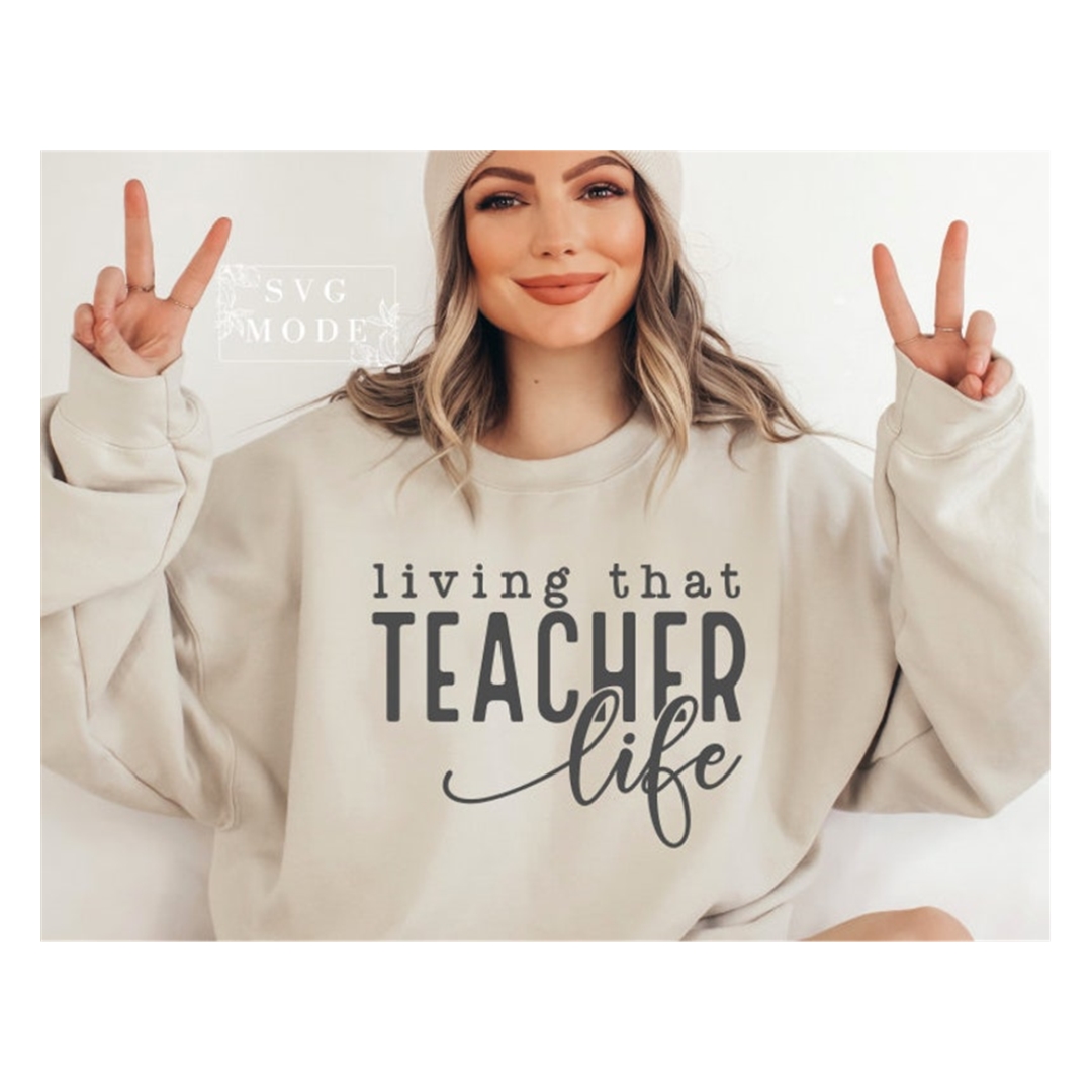 Living That Teacher Life Svg, Teach With Love Svg, Teacher L | Inspire ...