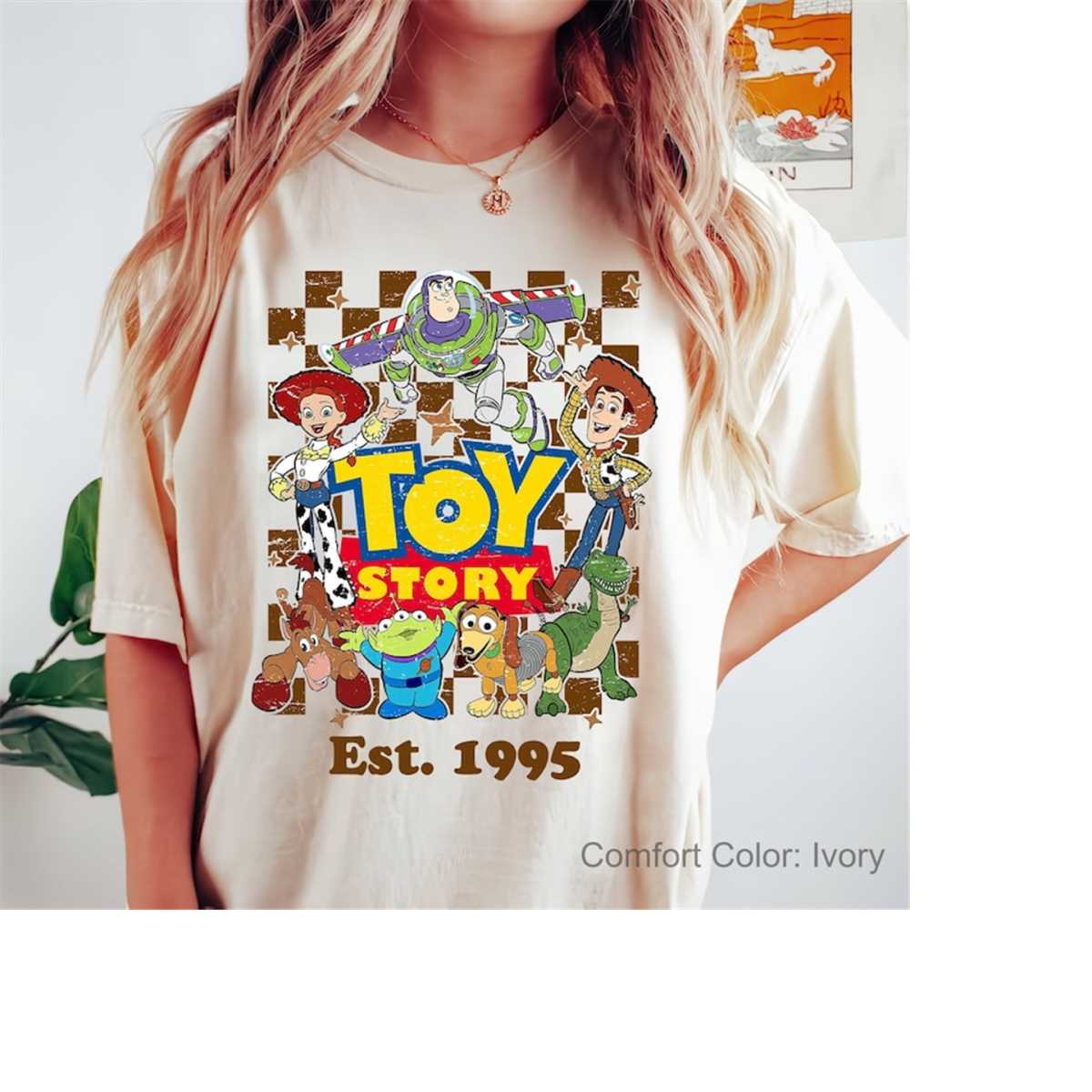 Vintage Disney Pixar Toy Story 1995 Characters Comfort Color | Inspire ...