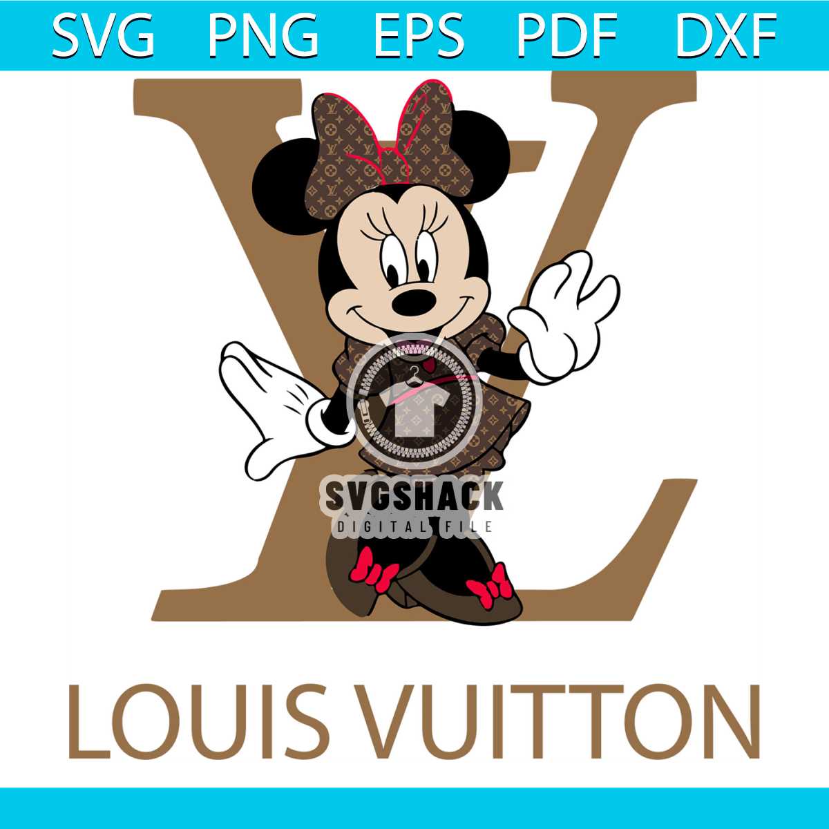Louis Vuitton & Disney Minnie Mouse SVG, Louis Vuitton Logo - Inspire ...